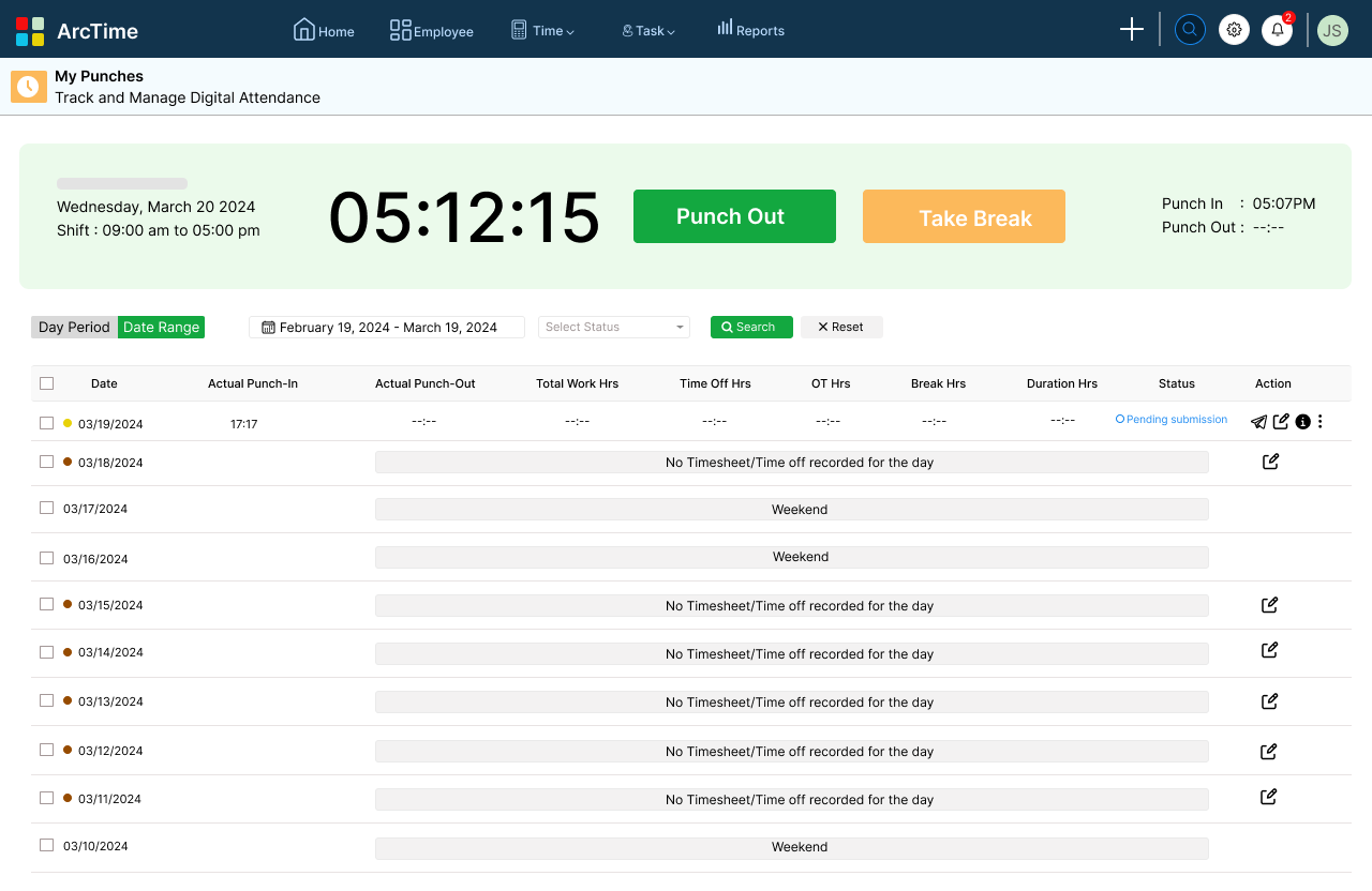 Employee Time Tracking Software | Timesheet Tracking Software